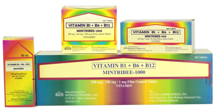 Mintribee (Vitamin B1 + B6 + B12) 100mg 10 CAPSULES - 1 SHEET | Lazada PH