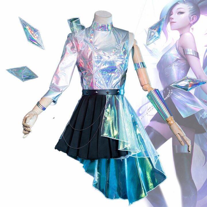 New Game League of Legends LOL Seraphine KDA All Out Cosplay Costume ...