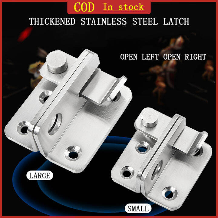 Stainless Steel Safety Hasp Door Lock for Bathroom Bedroom Door Catch ...
