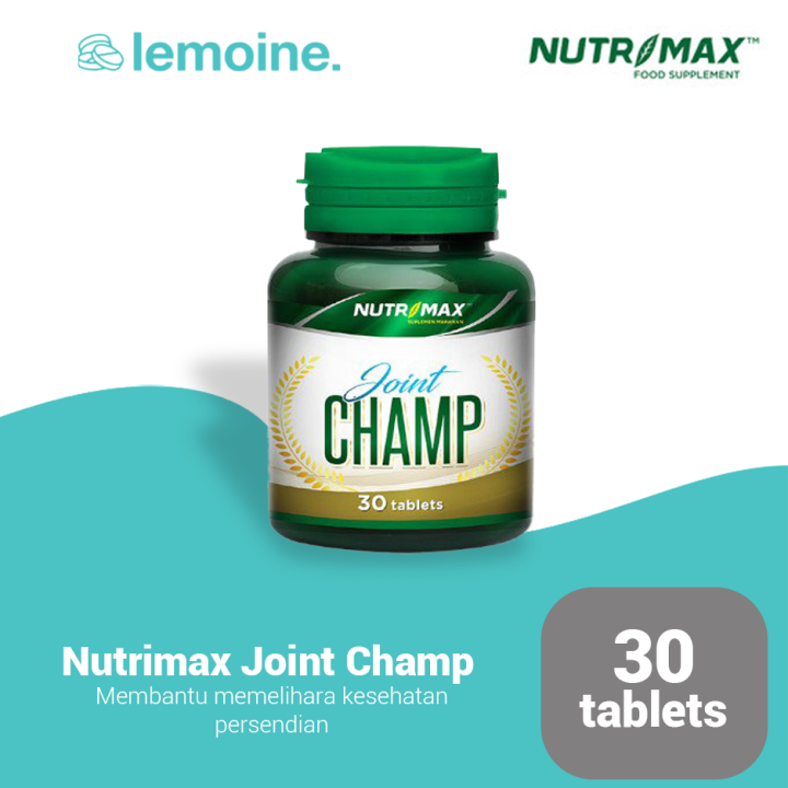 NUTRIMAX JOINT CHAMP 30 TABLET VITAMIN UNTUK KESEHATAN SENDI TULANG | Lazada Indonesia