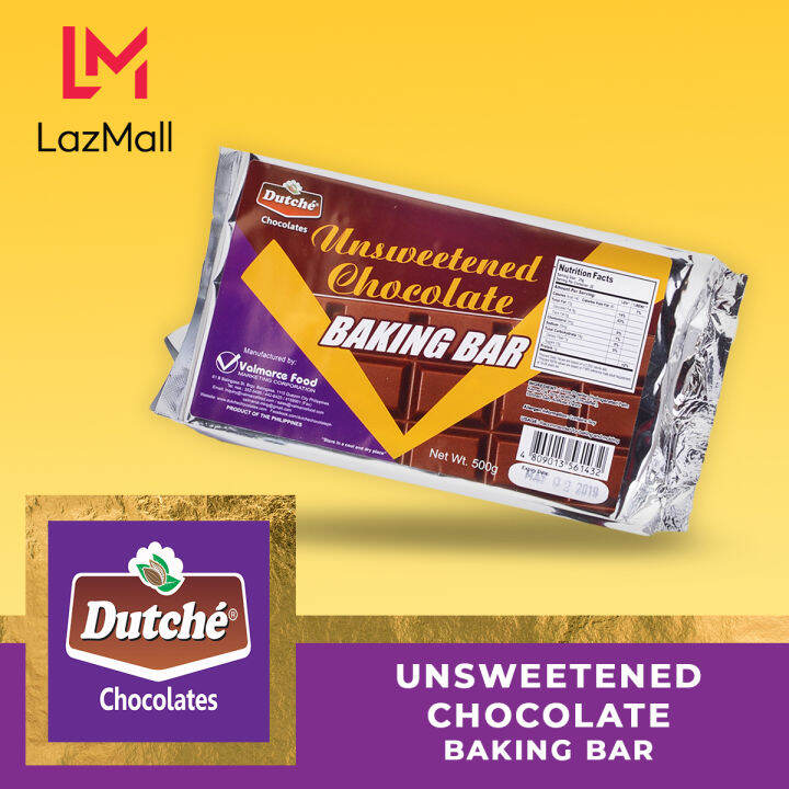 Dutche Unsweetened Chocolate Bar 500g | Lazada PH