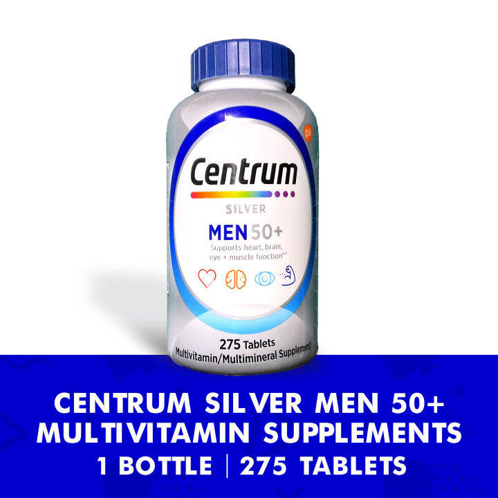 "Centrum Silver Men 50+ Multivitamin/ Multimineral Supplement (Supports ...