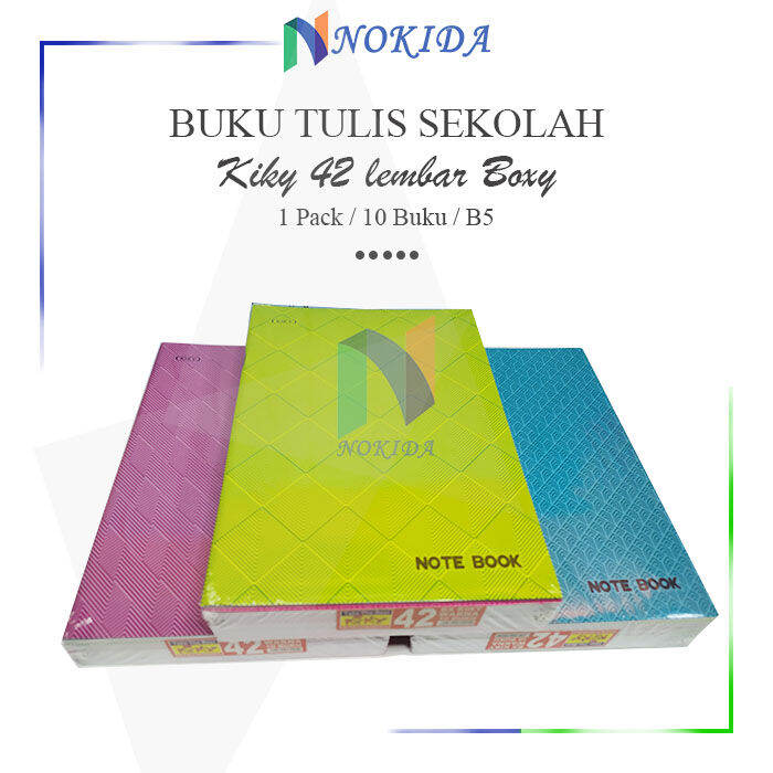 Nokida Buku Tulis Sekolah Kiky Besar 1 Pack [42 Lembar] / Buku Kampus 1 ...