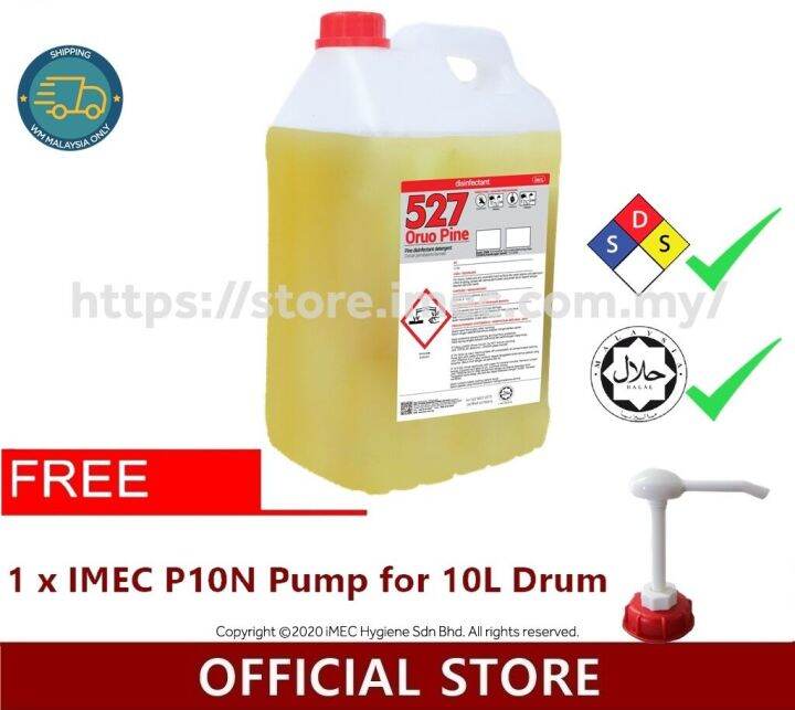 IMEC 527 Oruo Pine General Purpose Liquid Toilet Disinfectant, Halal, 2 x 10L | Lazada