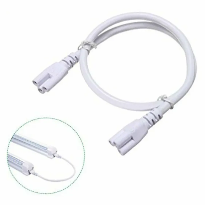 3 Pin LED Tube Fluorescent Light Power Cord T5 T8 Plug Wire Lamp ...
