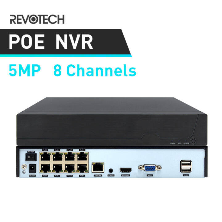 5MP H.265 8CH POE NVR เครื่องบันทึกวีดีโอเพื่อความปลอดภัยกล้องวงจรปิด ...