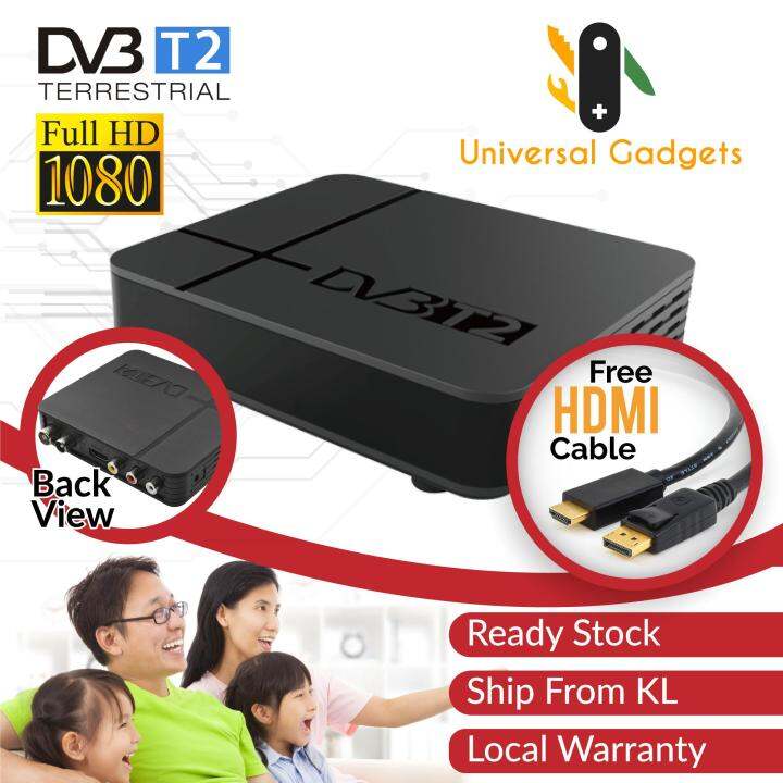 MYTV Myfreeview Decoder Full Set UHF TV Decoder Dekoder MY TV DVB T2 ...