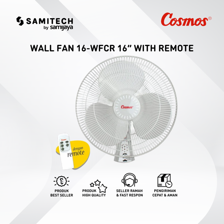 Cosmos 16 WFCR Wall Fan [16 Inch] With Remote Control | Lazada Indonesia