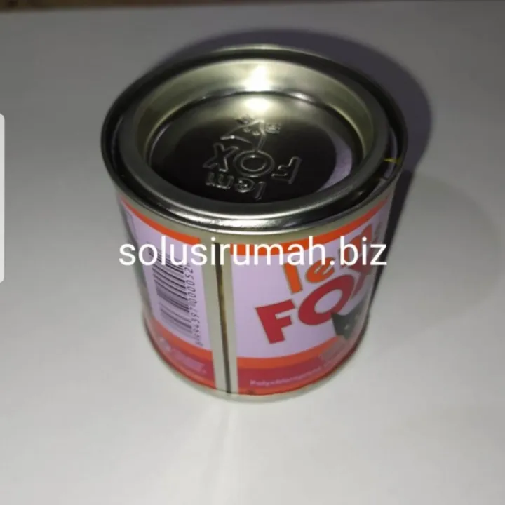 LEM FOX KUNING 70 GR kaleng merah 70GR LEM KARPET sandal KULIT KAYU HPL ...