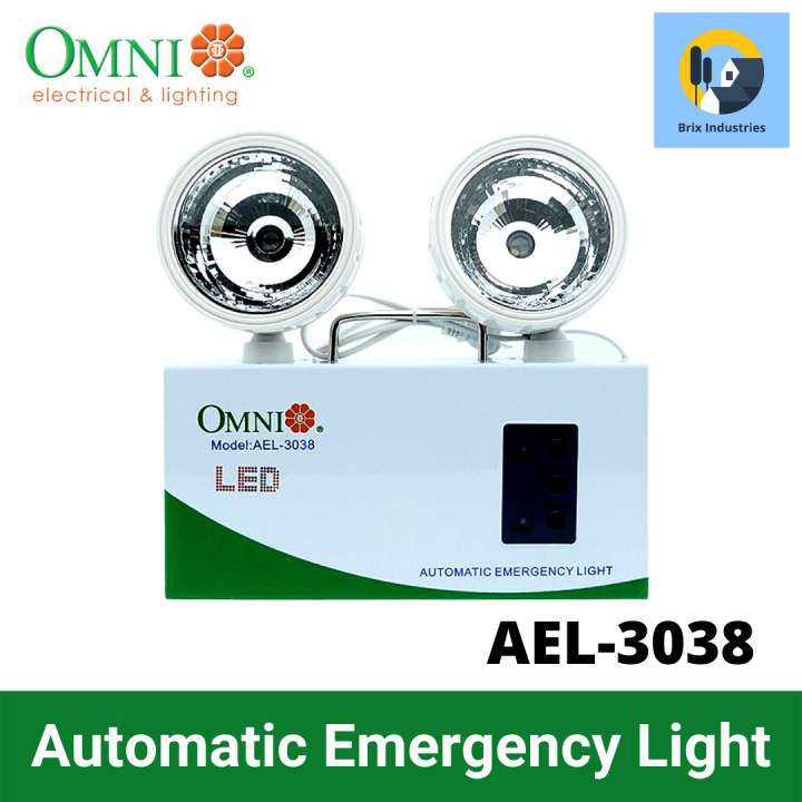 Omni LED Automatic Emergency Light AEL-3038 with Overcharging Protection System | Lazada PH
