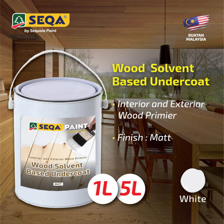 Wood Solvent Based Undercoat White (Matt) / Wood Primer / Undercoat ...
