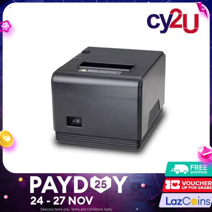 POSMAC CP-Q3 80mm Serial + USB + LAN Direct Thermal Receipt Printer ...