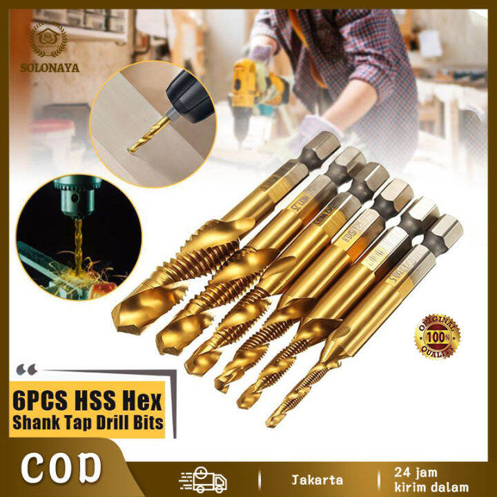 【COD, Stok】Mata Bor Set Komplit Multifungsi 6 /19PCS Gergaji Kayu ...