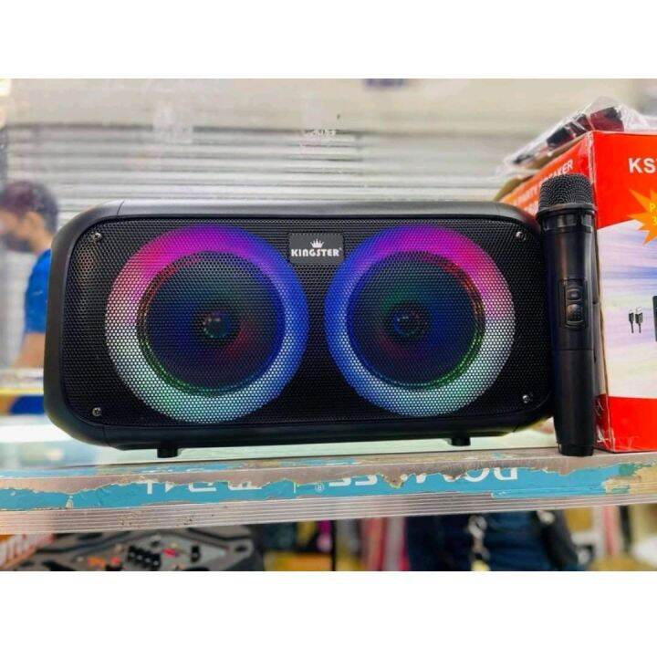 KINGSTER KST-6602 Double 6.5 Inch Portable Wireless Speaker | Lazada PH