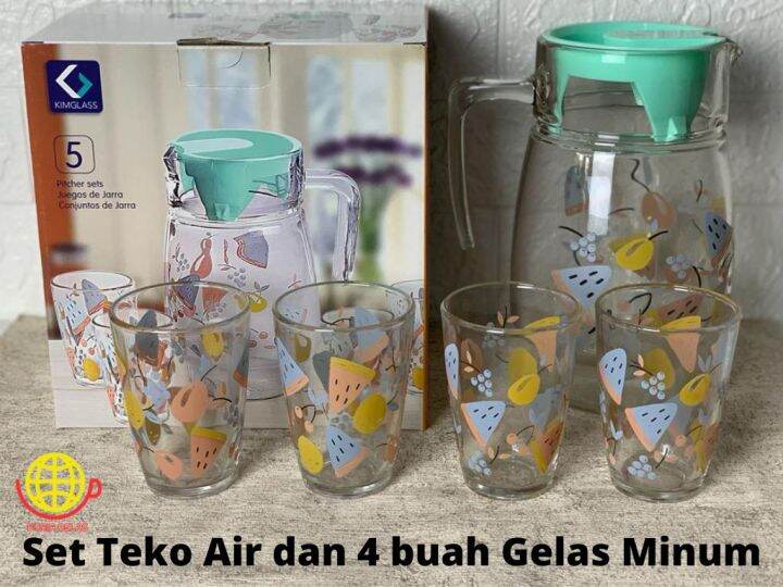 Set Teko dan Gelas/Set Pitcher dan Gelas/Teko 1.6 liter/Gelas Set ...