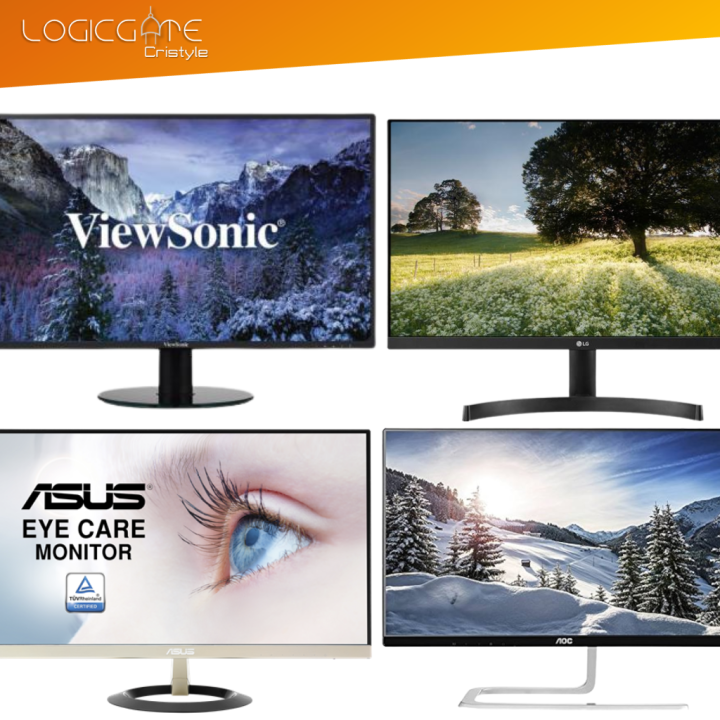 ASUS/AOC/LG/Viewsonic 24 Inch LED/IPS/Frameless Monitor HDMI 75hz USED ...