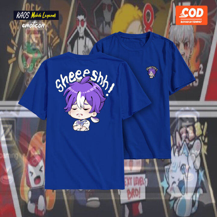 Kaos Mobile Legends emoticon emoji Sheeesh | Lazada Indonesia