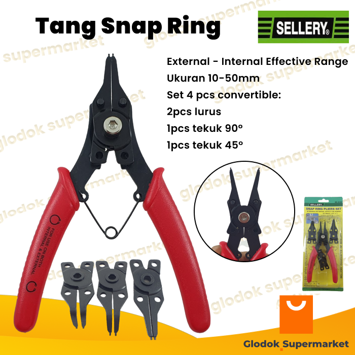 Tang Snap Ring Set Sellery 88-630 Per Circlip Pliers Snapring Internal ...