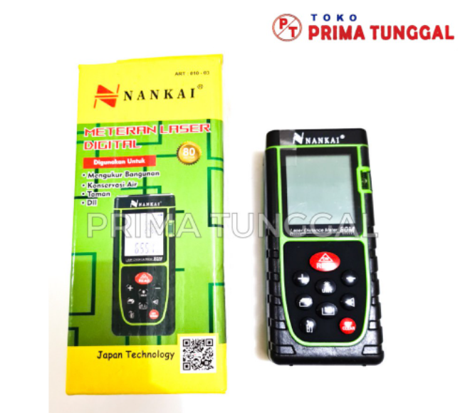 Meteran Laser Digital 40 M 80 M Nankai Alat Ukur Laser Distance Meter ...