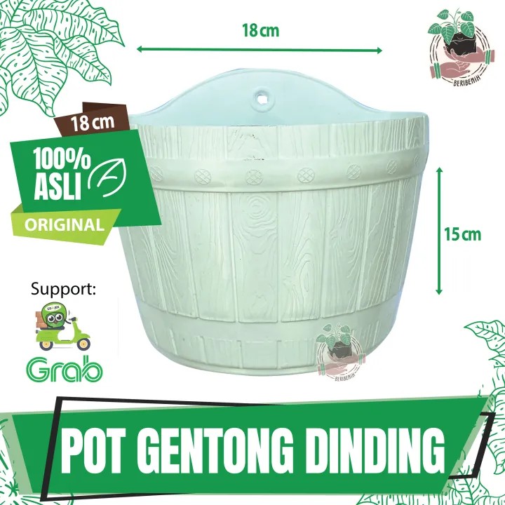 Pot Gantung Dinding Model Lovenia 22 Pot Tanaman Hias Bunga Vertical ...