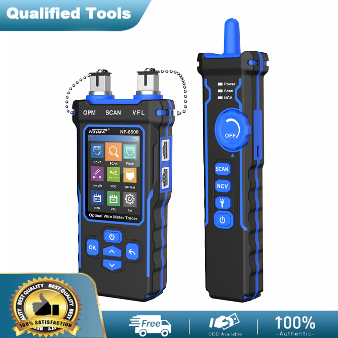 LCD Digital Network Cable Tester NOYAFA Optical Wire Meter Tracer ...