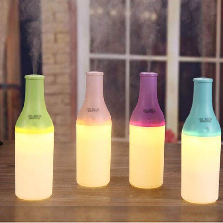 Bottle Aromatherapy USB Humidifier dengan Lampu Tidur LED Desain Botol ...