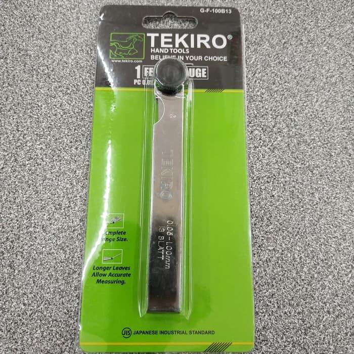 TEKIRO FEELER GAUGE TEKIRO STEL KLEP FULLER GAGE AU-FG1292 0.05-1.00MM ...
