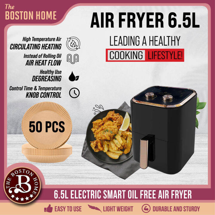 Boston Home Electric Air Fryer 6.5L / Touch Screen 5.0L / 4.5L Electric ...