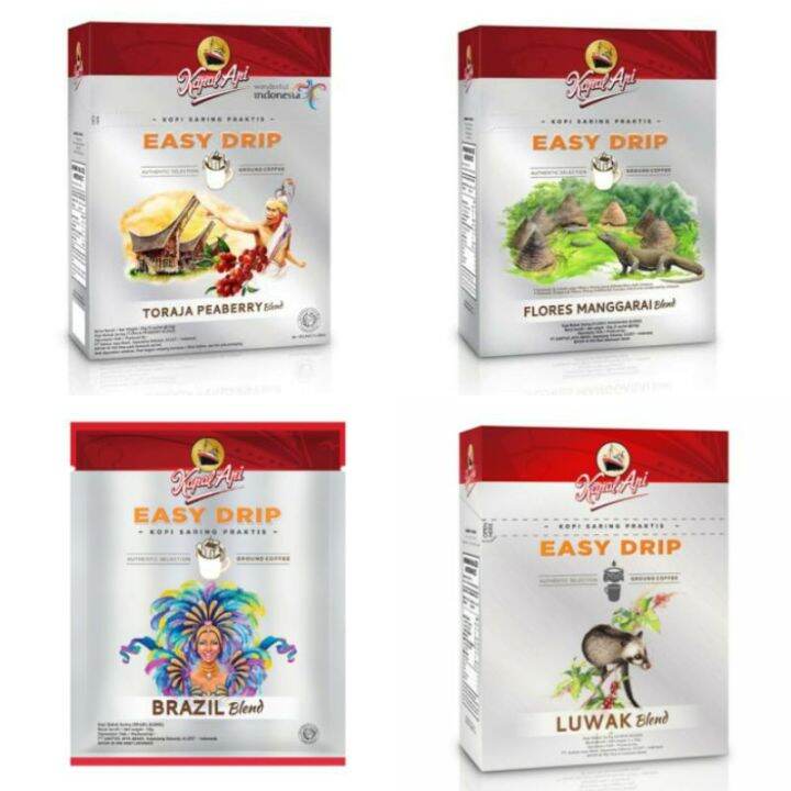 Kapal api easy blend toraja peaberry / luwak blend / brazil blend ...