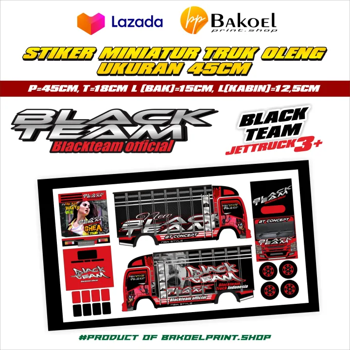 STIKER MINIATUR TRUK OLENG ALL VARIAN UK. 45CM | Lazada Indonesia