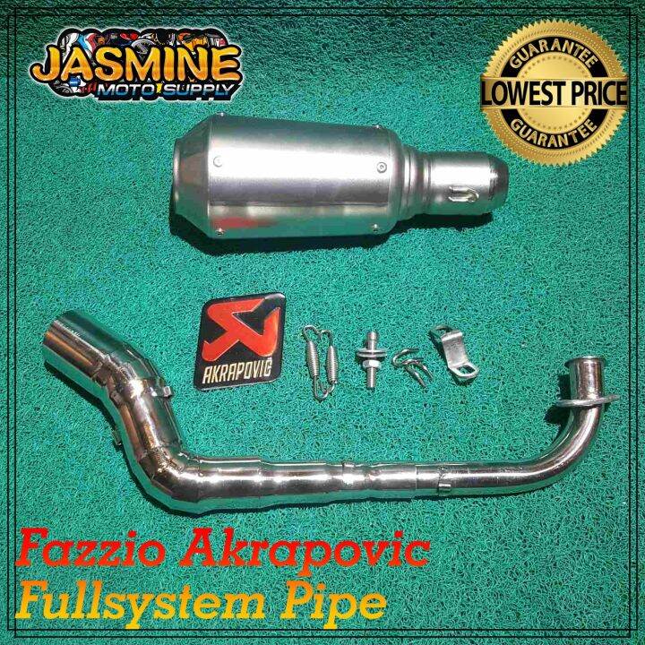 Akraphovic pipe for fazzio fullsystem | Lazada PH