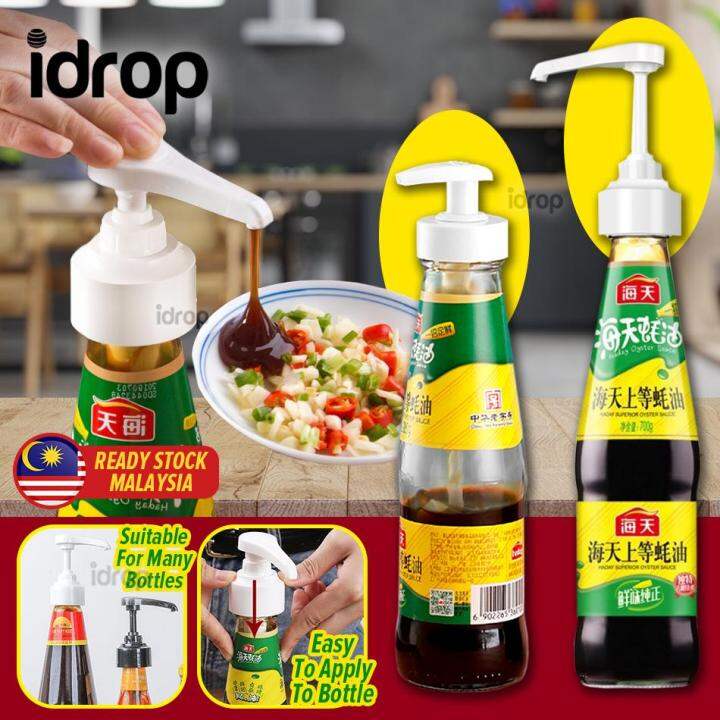 idrop Pressure Pump Bottle Nozzle Dispenser Universal for Sauce ...
