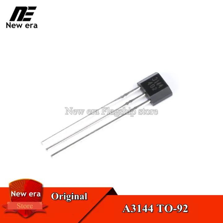 20Pcs Original A3144 OH3144 Y3144 TO-92 Magnetic sensor Hall effect ...
