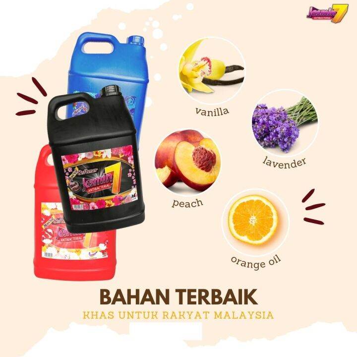 JASMIN7 SPECIAL SOFTENER 10L 10KG PELEMBUT DAN PEWANGI KAIN SPESIAL | Lazada
