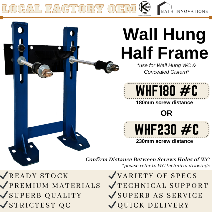 Half Frame For Wall Hung WC / Tandas (Frame Gantung Tandas / WC) Use ...