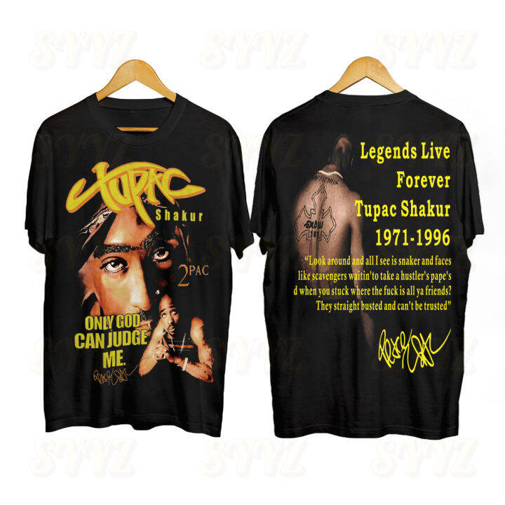2PAC Shirt TUPAC Design Culture Street Lifestyle Cotton Loose Fitting ...