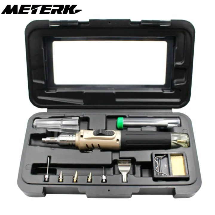 METERK HS-1115K ก๊าซ Soldering Irons เครื่องมือ10 In 1 Self-จุดไฟการ ...