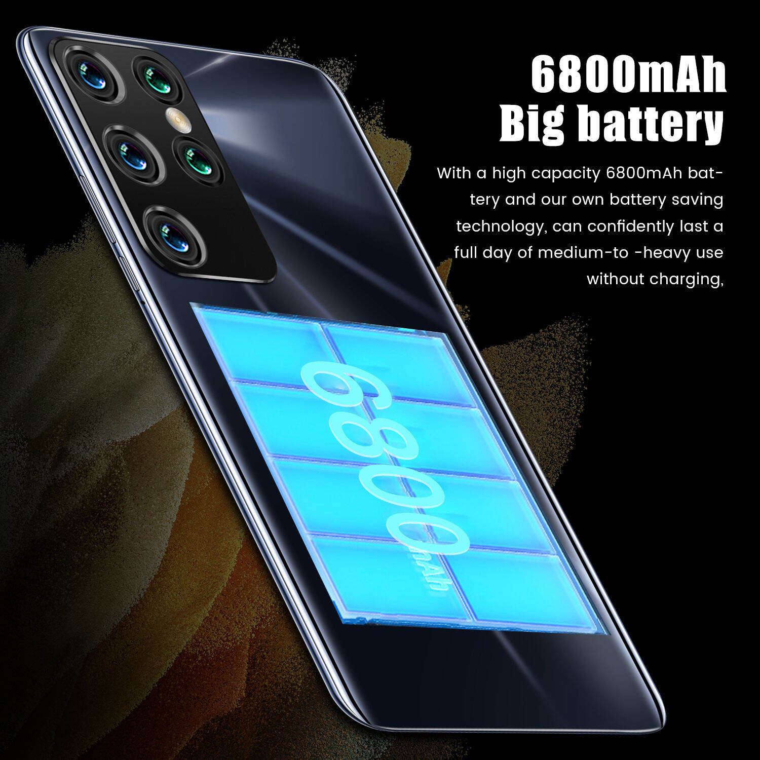 โทรศัพท์มือถือ OPPQ Rino9 Pro 5G Phantoms โทรศัพท์ 7.5“ HD+ รองรับแอป ...