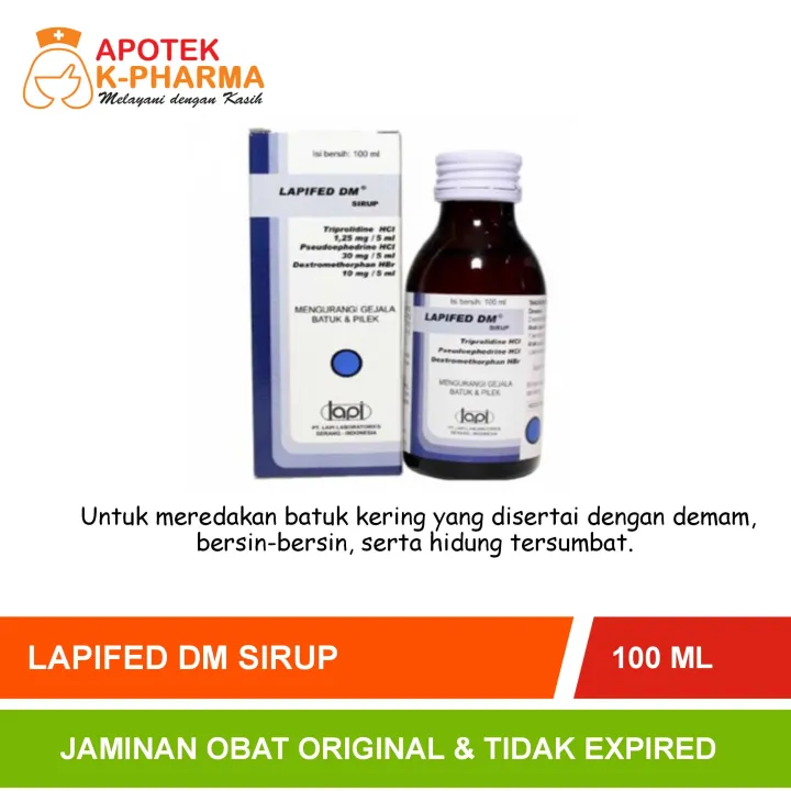 Lapifed DM Sirup Isi 100ml Obat Original Lapi | Lazada Indonesia