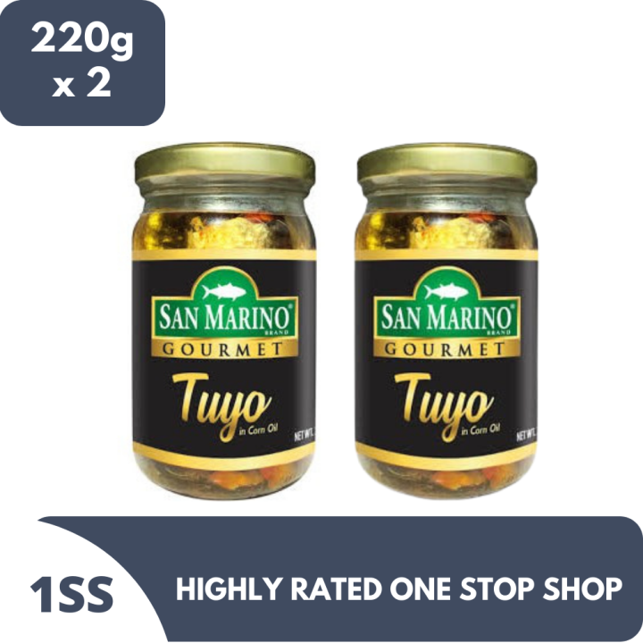 San Marino Gourmet Tuyo in Corn Oil 220g x 2 | Lazada PH