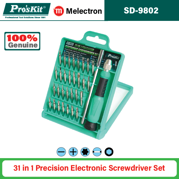 Pro'sKit SD-9826 33 in 1 Precision Electronic Screwdriver Set | Lazada