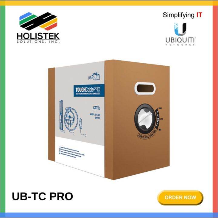Ubiquiti TOUGHCable Pro CAT5E Outdoor UTP Cable, 4 pairs, 1000 ft (305m ...