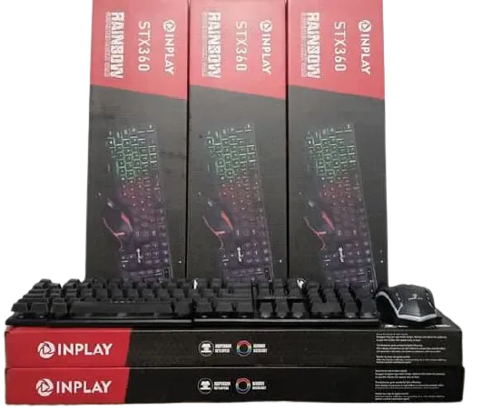 INPLAY STX360 Rainbow Backlit Gaming Keyboard and Mouse Bundle | Lazada PH