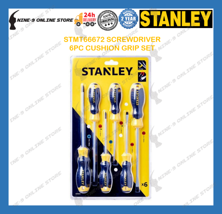 Stanley STMT66672 6 Piece Cushion Grip Screwdriver | Lazada