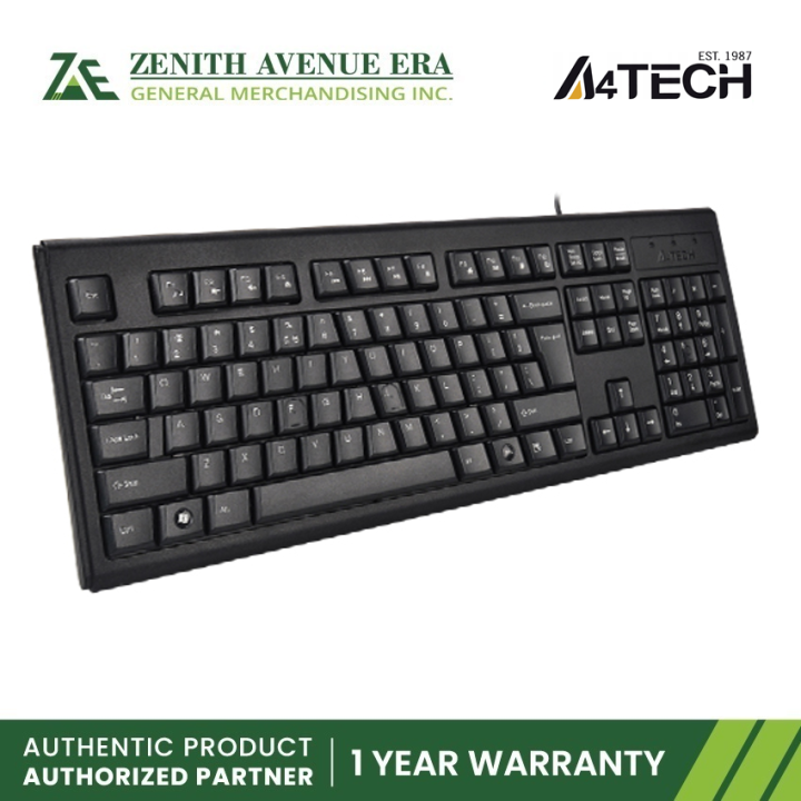 A4Tech KRS-83 Comfortable A-Shape Spill resistant USB Black | A4Tech Keyboard | A4Tech USB ...