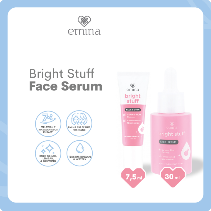 Emina Bright Stuff Face Serum Serum Remaja Mencerahkan Lazada Indonesia
