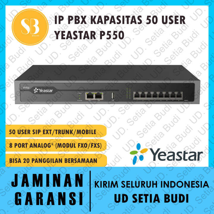 Yeastar IP PBX P550 (50 User) | Lazada Indonesia