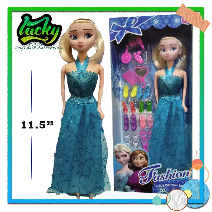 LUCKY ICO Frozen Series Elsa Doll With Different Color Shoes Set ...