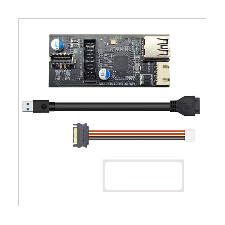 Header 19Pin to Type E + 19Pin Motherboard 1 to 2 Splitter USB 3.0 Hub ...