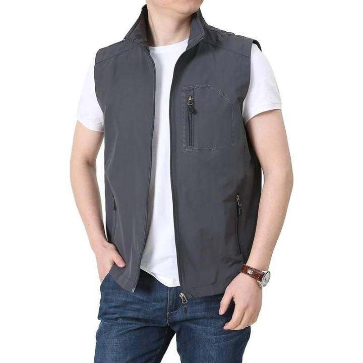 jaket rompi pria outdoor casual terbaru rompi pria dewasa | Lazada ...